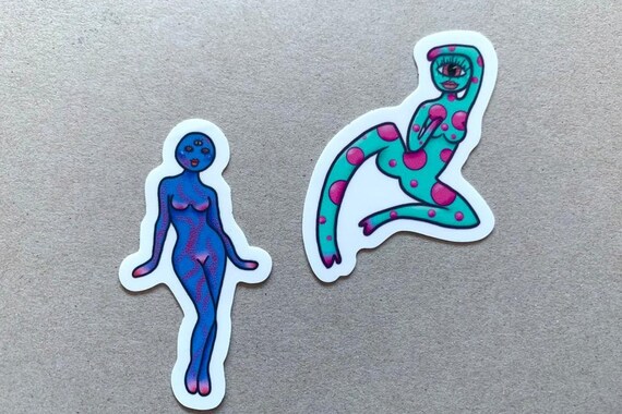 ALIEN BADDIES Stickers by Alexacult - Etsy