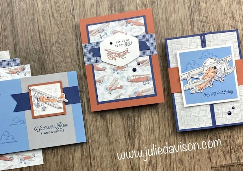 PDF - Stampin' Up! Take to the Sky Card Tutorials - Etsy