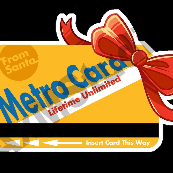 Metro Card - Etsy
