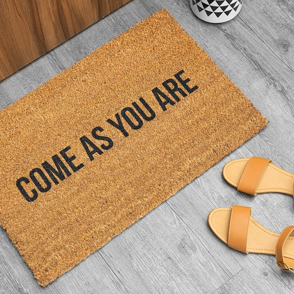 Come as You Are Doormat - Etsy