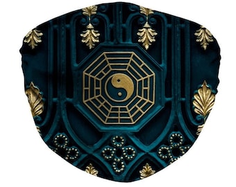 Black and White Yin Yang Symbol Face Mask Adult & Kids Mask Tai Chi ...