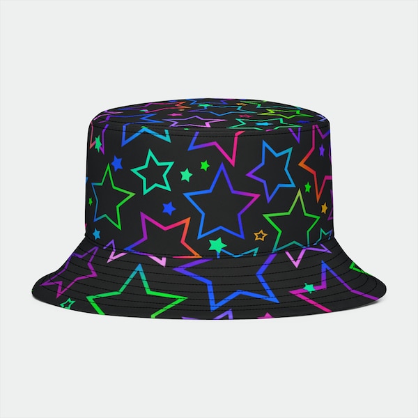 Neon Rave Bucket Hat - Etsy
