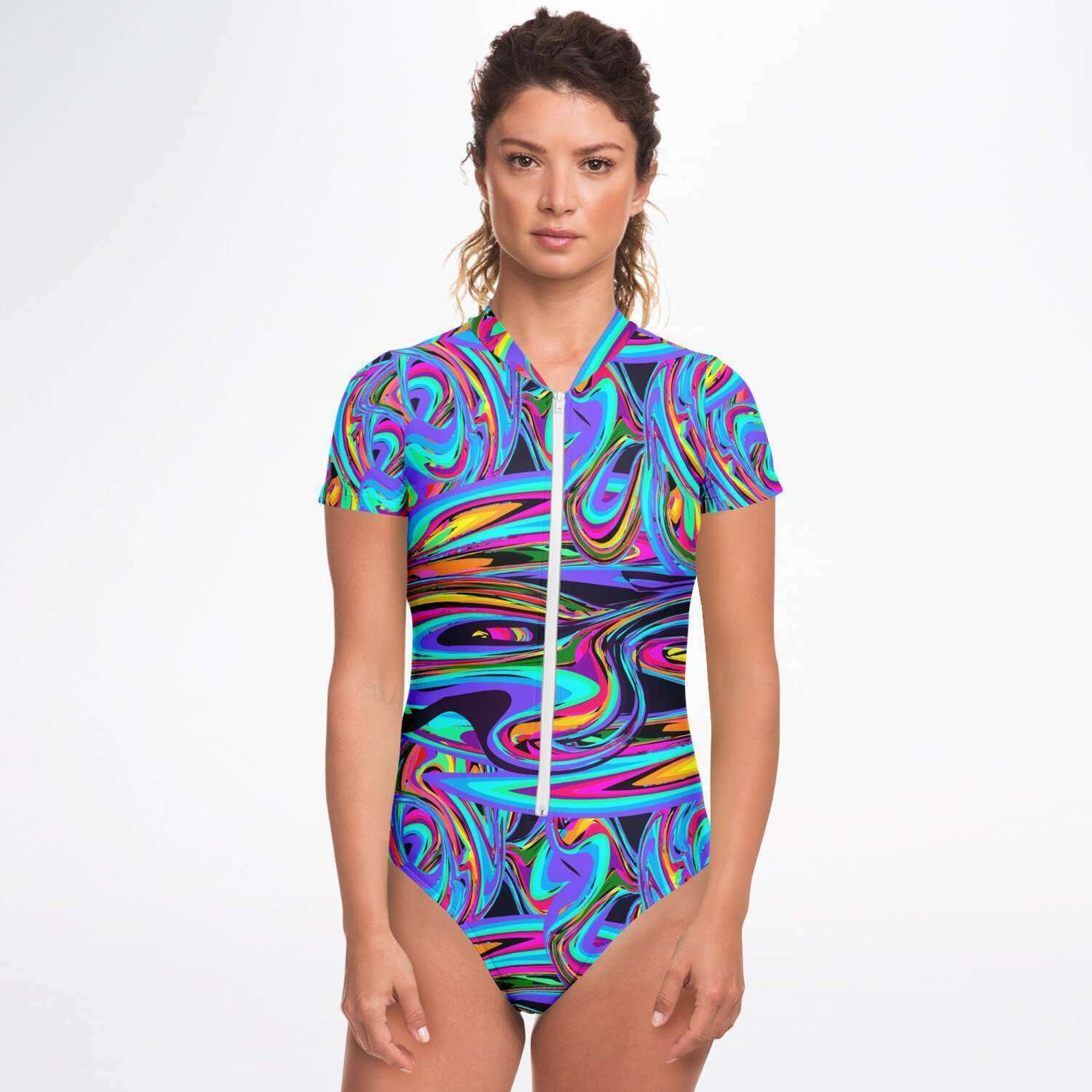 Crazy Electro Trip Bodysuit Psychedelic Rave Outfit Trippy - Etsy