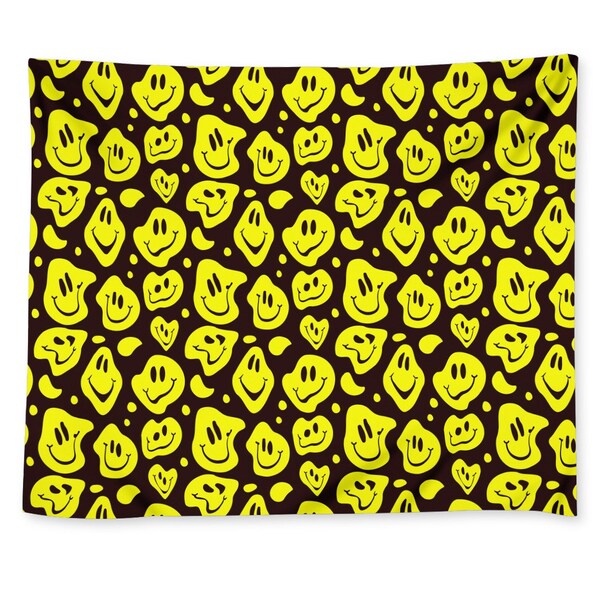 Trippy Smiley Face Wall Decor - Etsy
