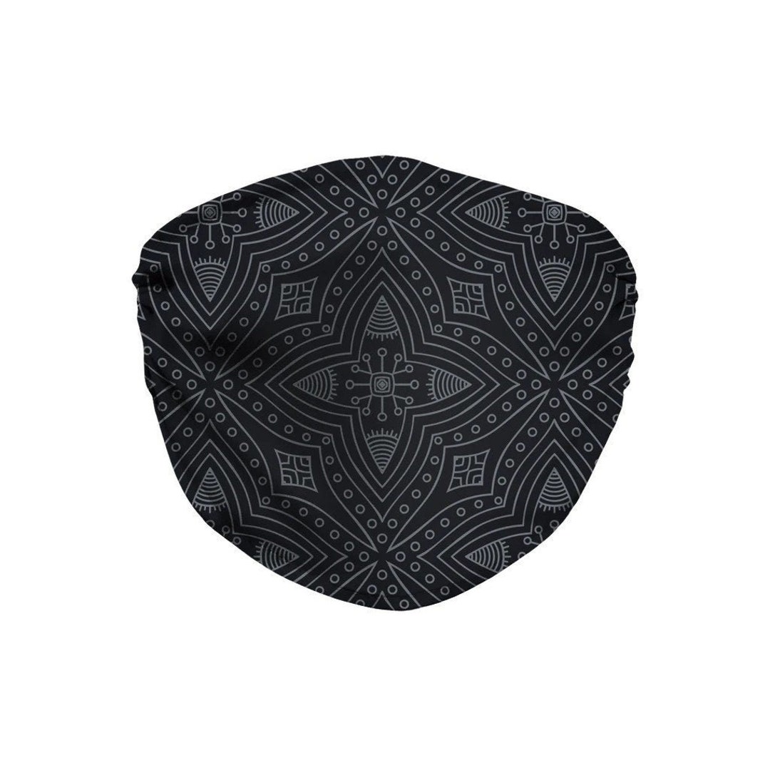 Premium Geometric Face Mask Filter Stylish Face Cover, Geometric Design ...