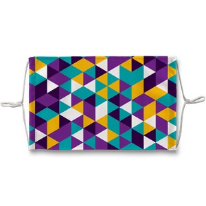 Geometric Triangle Face Mask Filter Colorful Polygon - Etsy