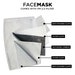 Blue Space Abstract Face Mask Filter, Celestial Watercolor Facemask ...
