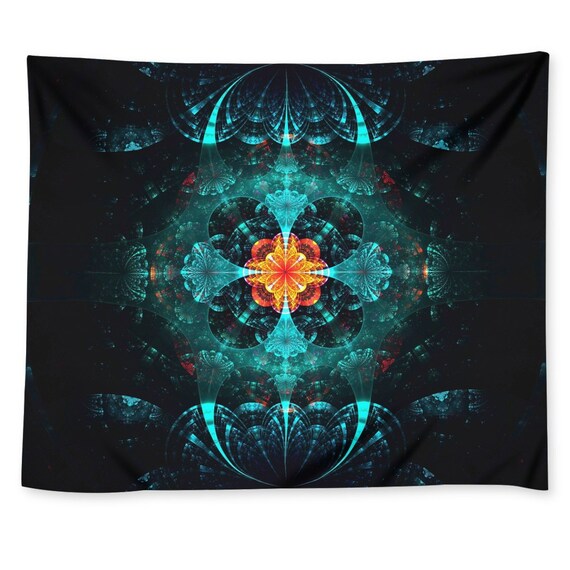 Quantum Mandala Powerful Wall Tapestry Sci-fi Art Trippy - Etsy