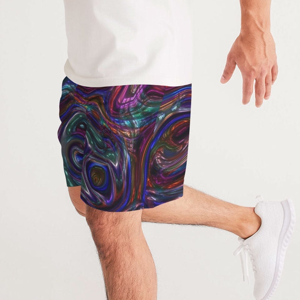 Magic Nights Men's Jogger Shorts - Nebula Cosmic Outer Space Rave ...