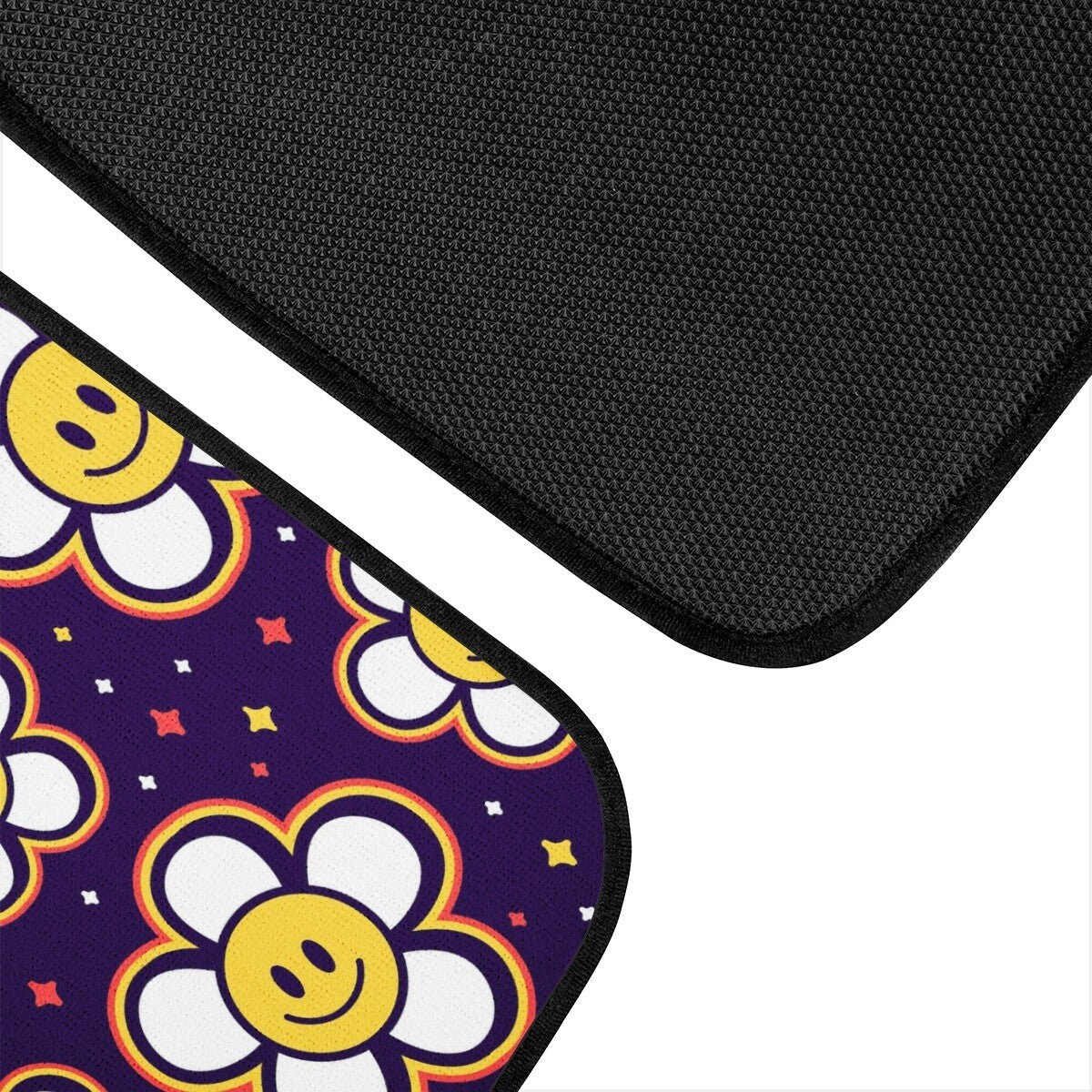 Smiley Face Emoji Flower Car Floor Mats Groovy Hippie Car - Etsy