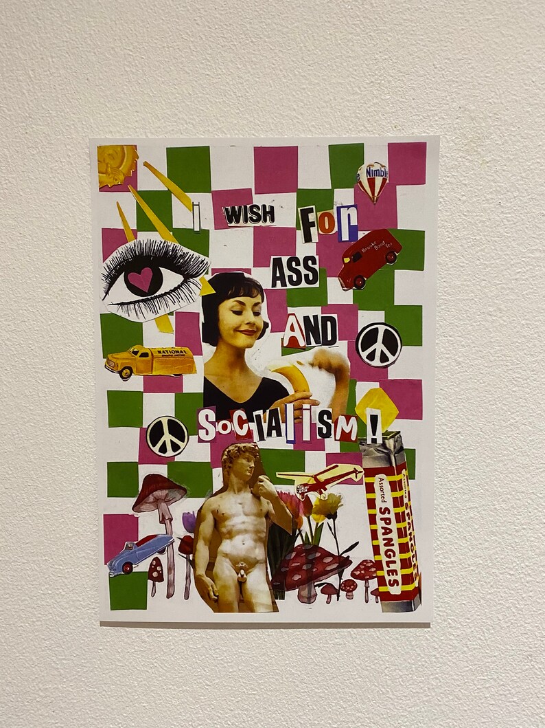 Charity Socialism Collage Art Print - Etsy