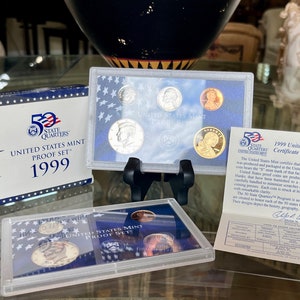 1999 - 2000 United States Mint Coin Proof Set Including the Collectible ...