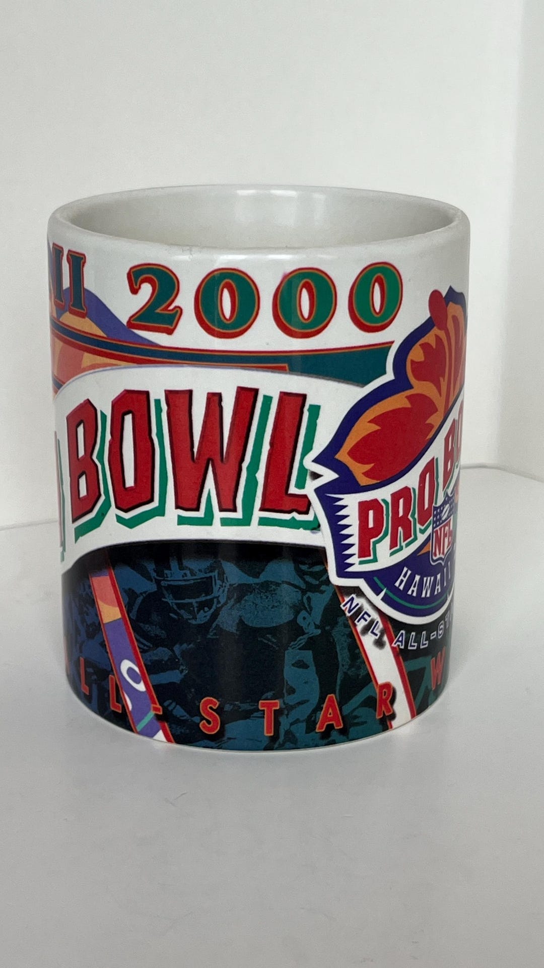 NFL Pro Bowl Millennial 2000 Commemorative Mug From Oahu, Hawaii Aloha ...