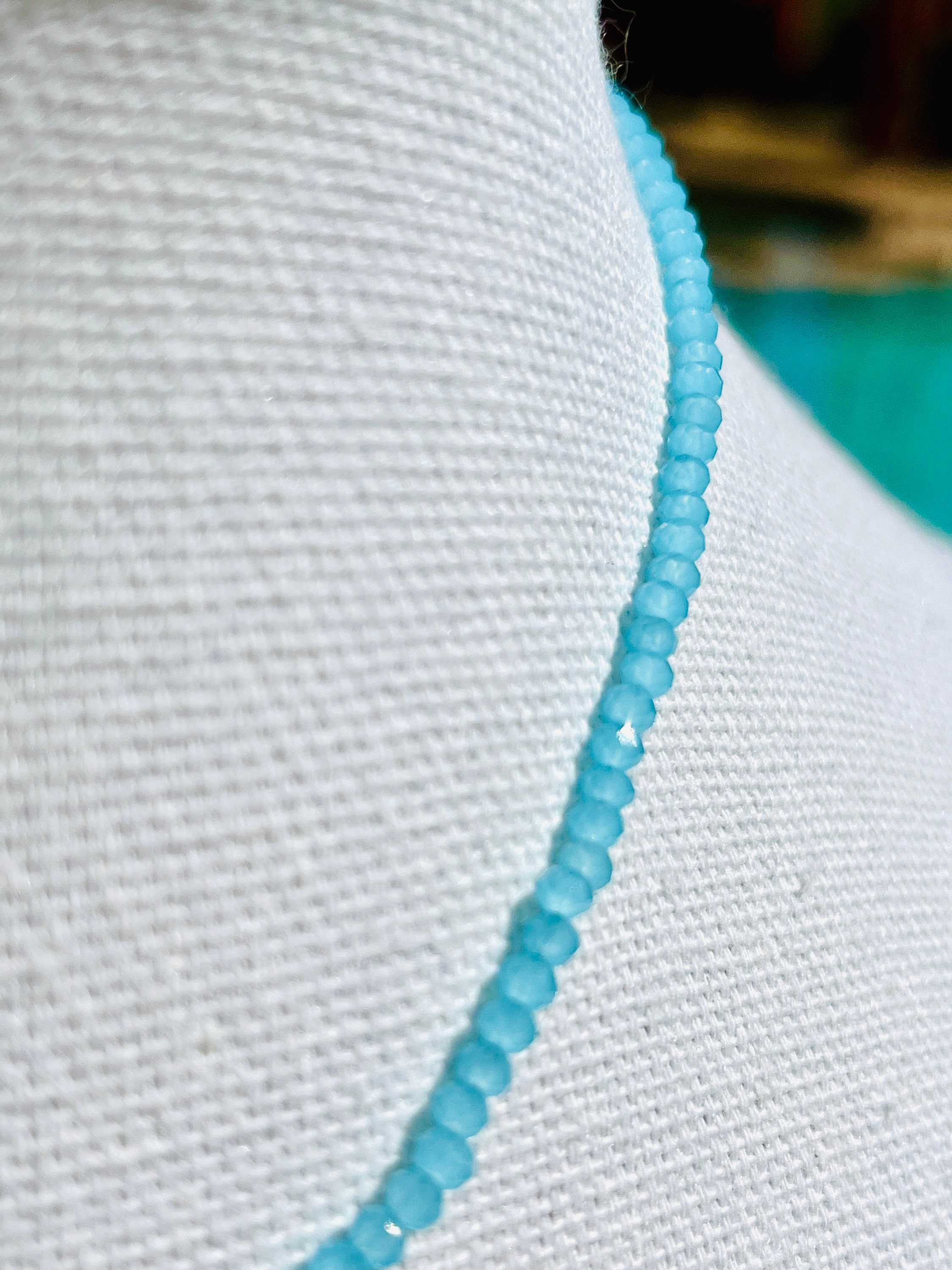 Versatile Multi Look Light Blue Swarovski Crystal Butterfly Necklace on ...