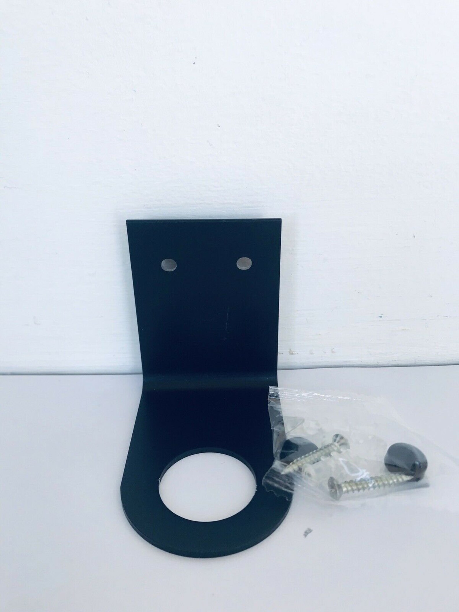 Black Single Wall Mounted Pump Bottle Bracket | Etsy