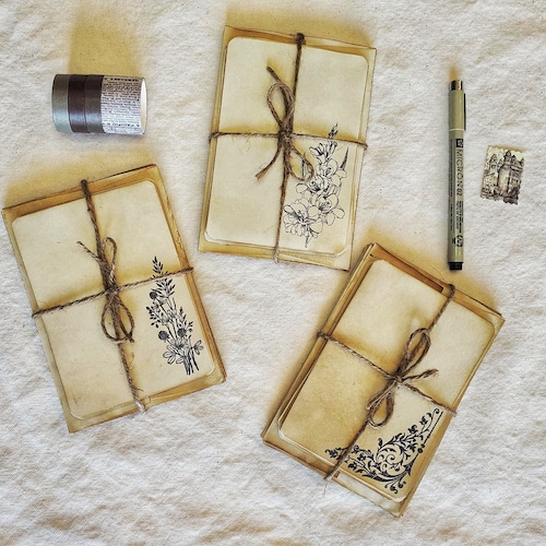 Handmade Stationery Set Vintage Style Stationery Set - Etsy