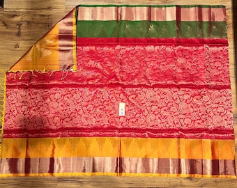 Temple Borders Saree - Etsy
