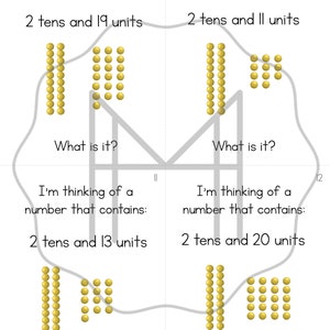 Golden Bead Number Sense Matching Cards - Etsy
