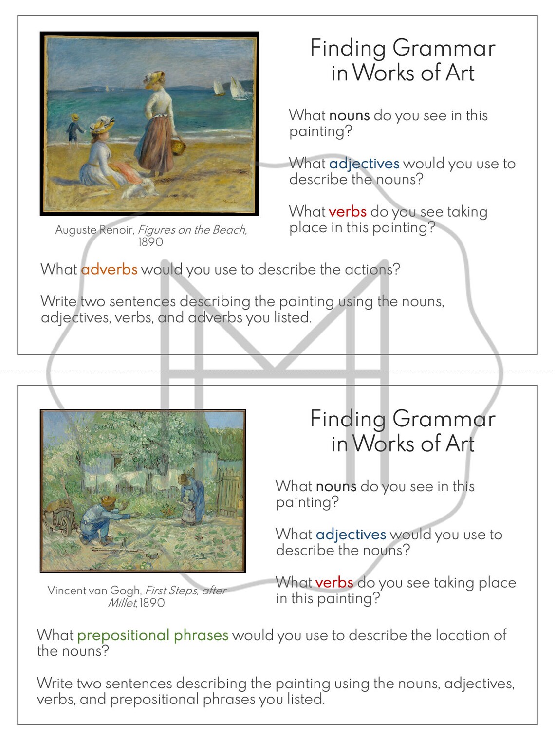 Finding Grammar in Works of Art - Etsy