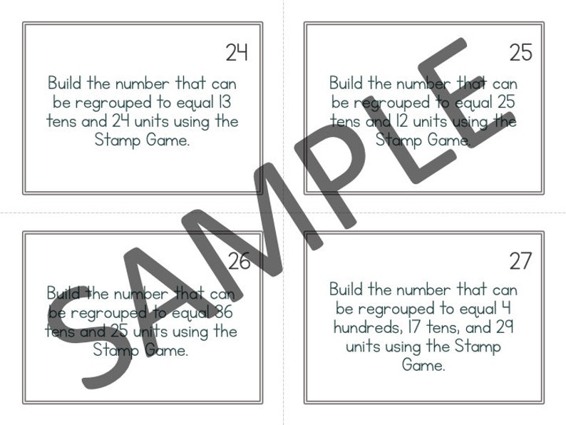 Stamp Game Task Cards and Lesson Suggestions - Etsy