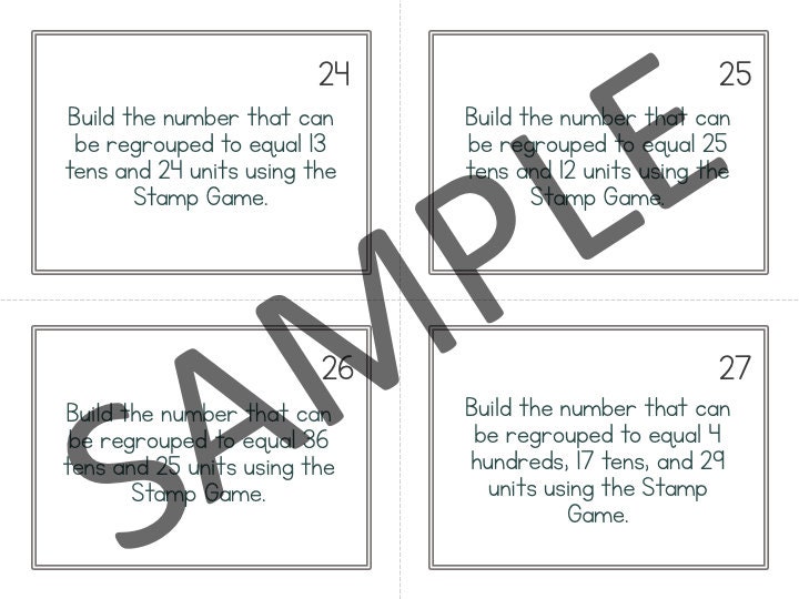 Stamp Game Task Cards and Lesson Suggestions - Etsy