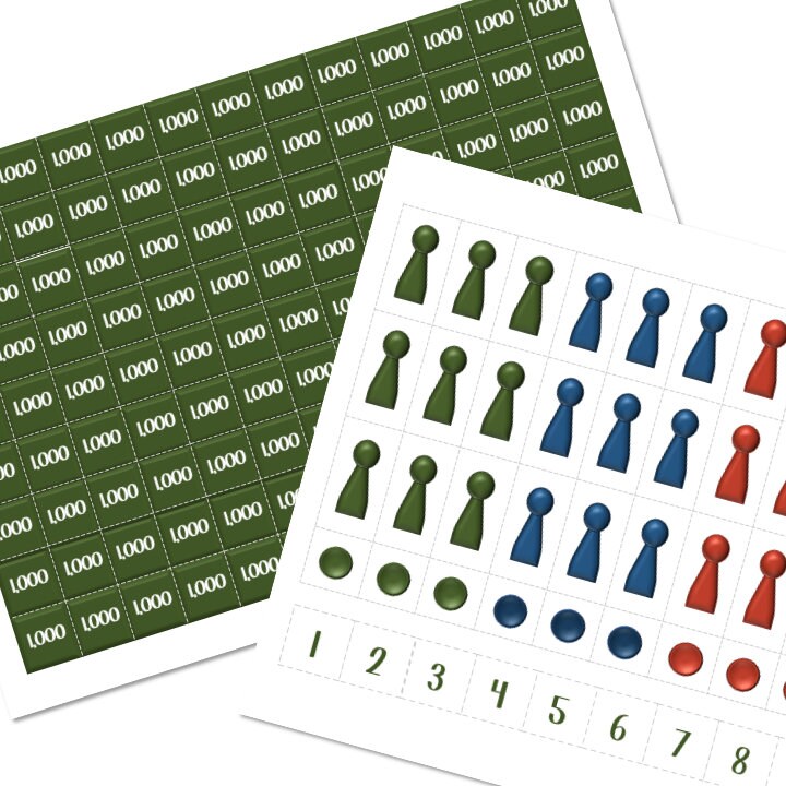 Montessori Style Stamp Game Materials Bundle - Etsy