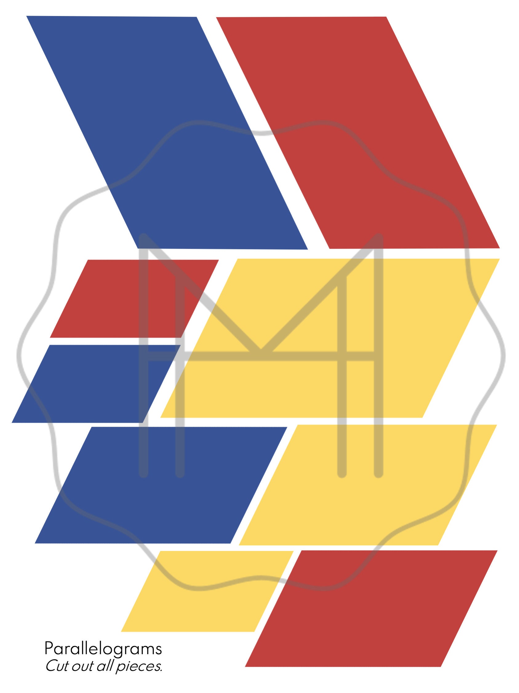 The Detective Adjective Game- Quadrilaterals - Etsy