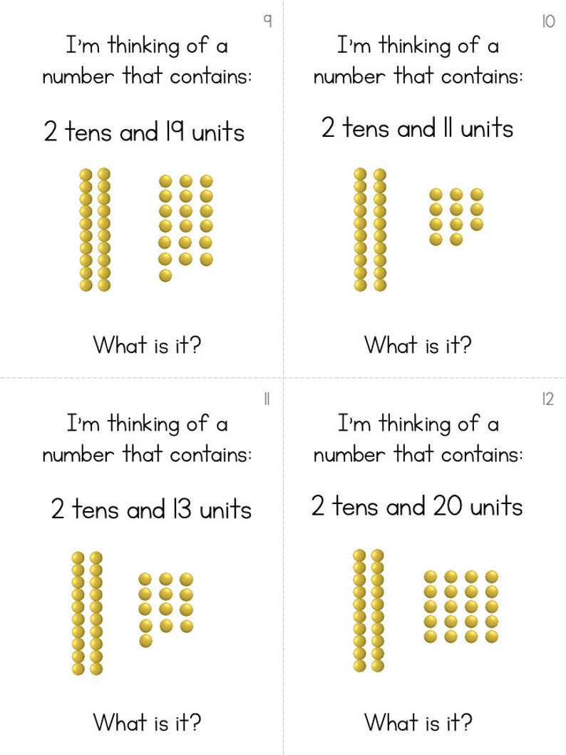 Montessori Style Golden Bead Mystery Number Task Cards - Etsy