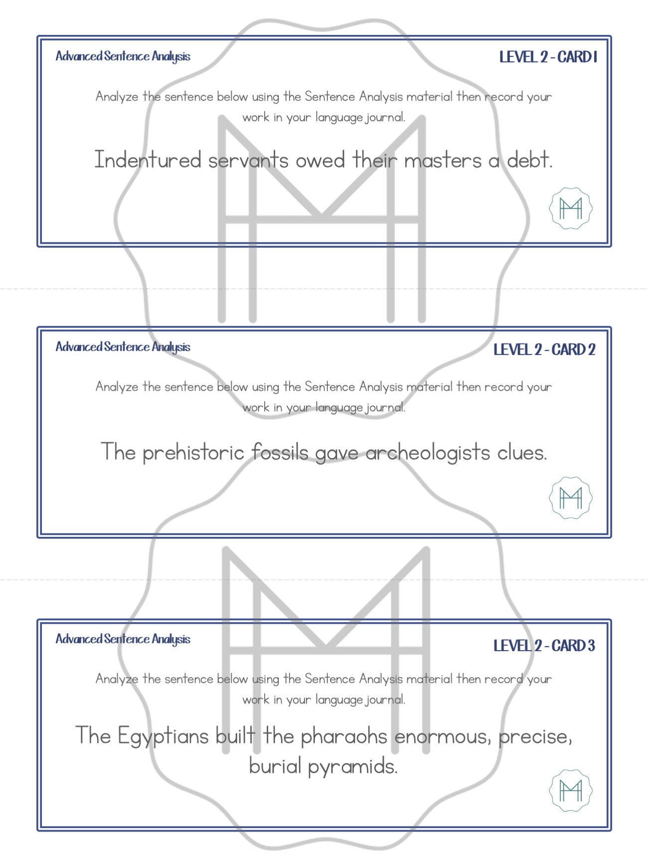 Simple and Advanced Sentence Analysis Bundle - Etsy