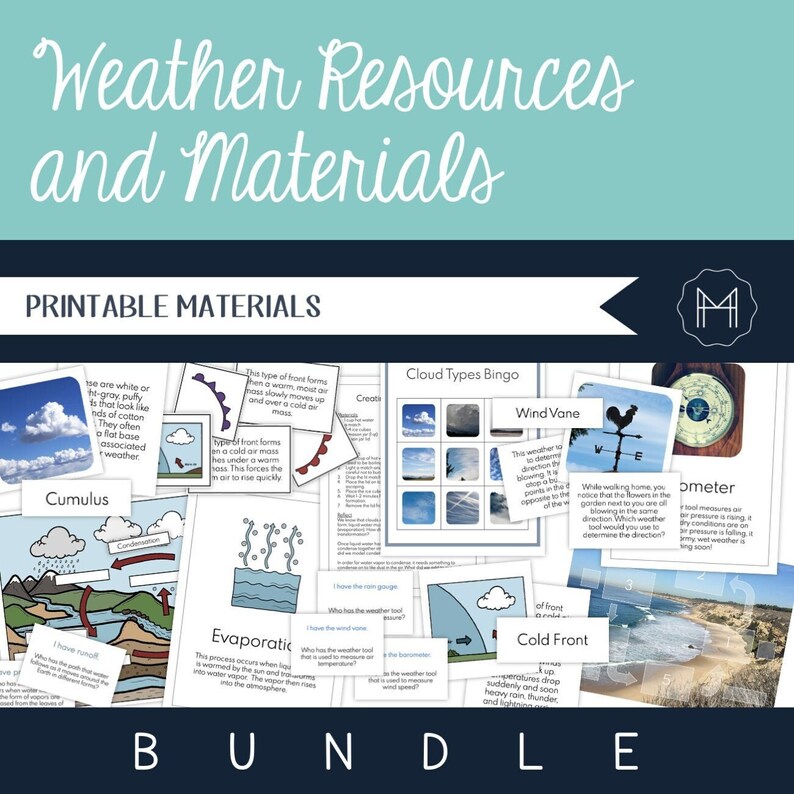 Weather Resources and Materials Bundle - Etsy
