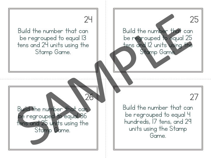 Montessori Style Stamp Game Materials Bundle - Etsy