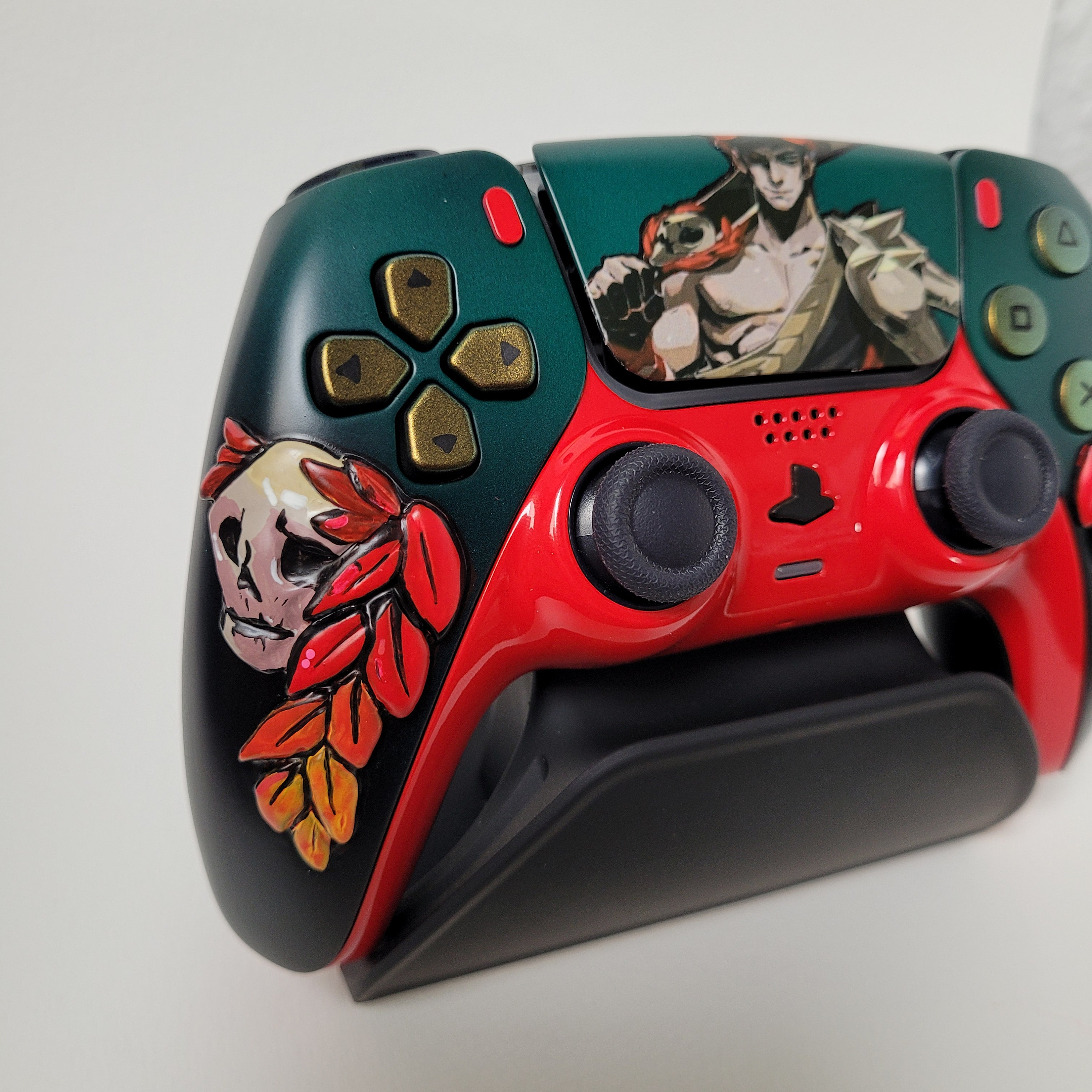 Hades Greek Mythology Ps5 Game Controller With Skull and Pomegranate ...