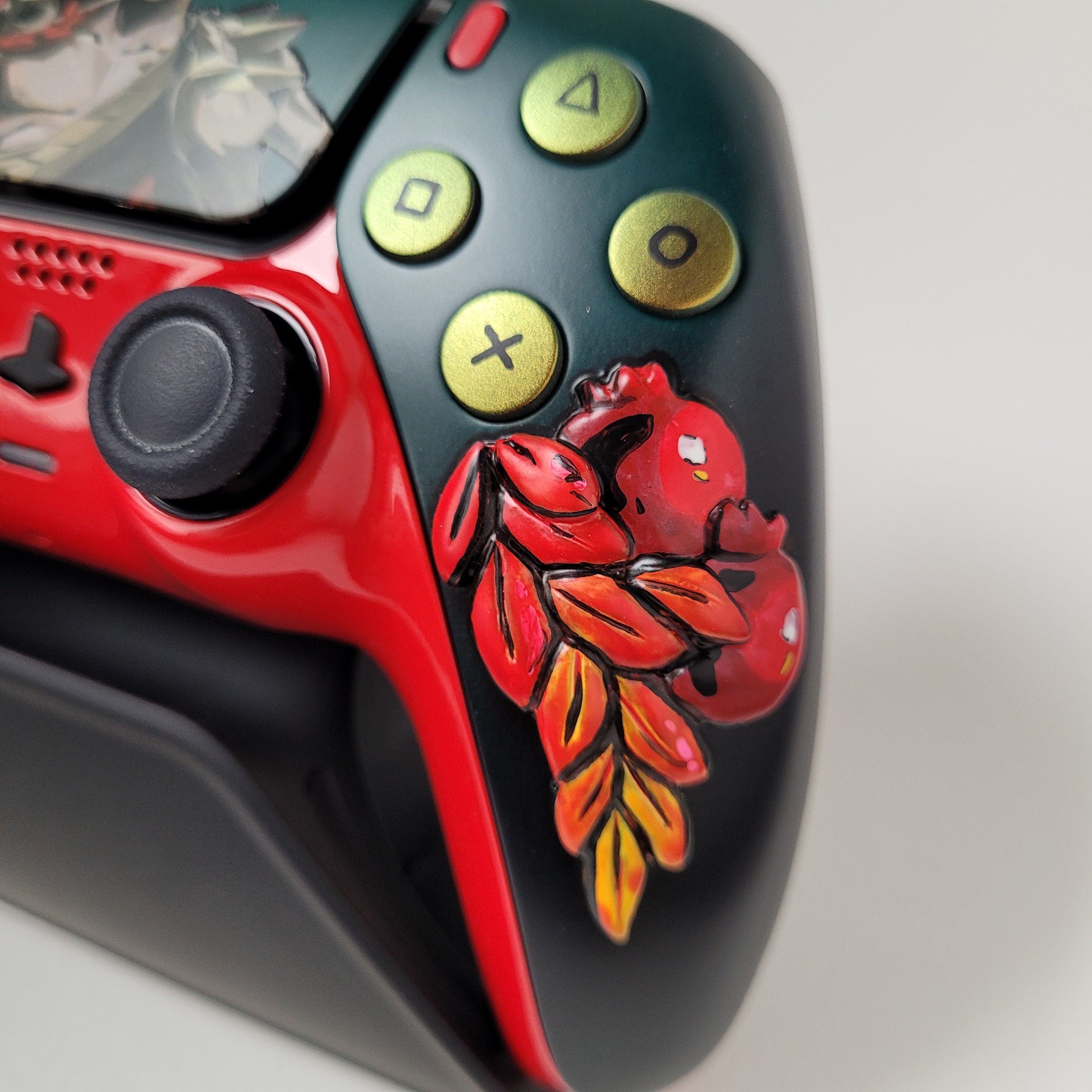 Hades Greek Mythology Ps5 Game Controller With Skull and Pomegranate ...