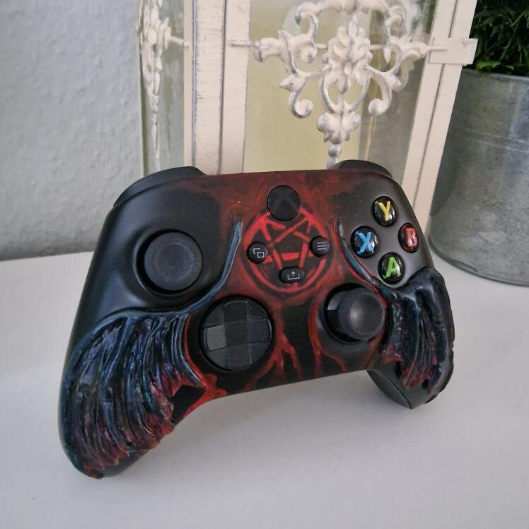 Gift for Gamer. Custom Diablo IV Inspired Controller Faceplate. Demon ...