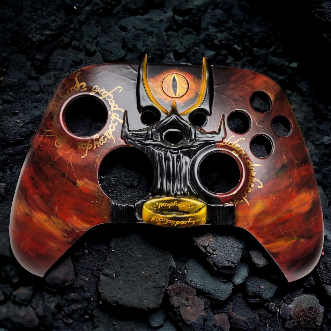 Custom Xbox Controller Faceplate, Fantasy Book Gamepad With Eye and ...