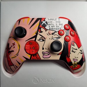 Witch Scarlet Vintage Comic Book Style Super Hero Xbox Controller or ...