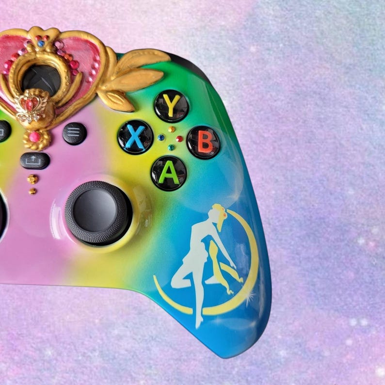 Sailor Moon Custom Hand Painted Xbox Controller or Faceplate, Gift for ...