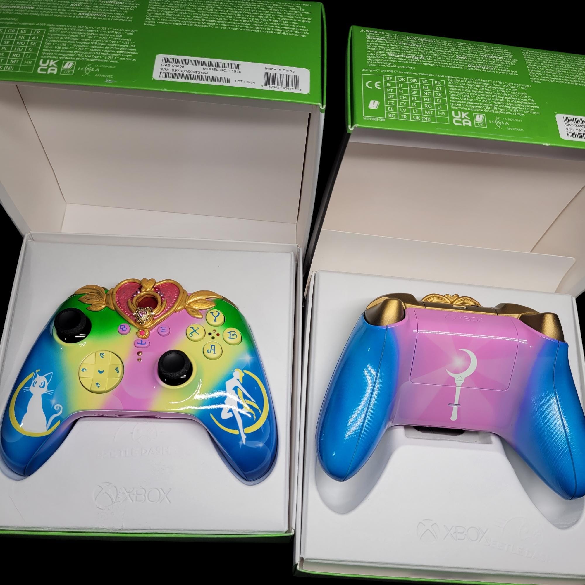 Sailor Moon Custom Hand Painted Xbox Controller or Faceplate, Gift for ...
