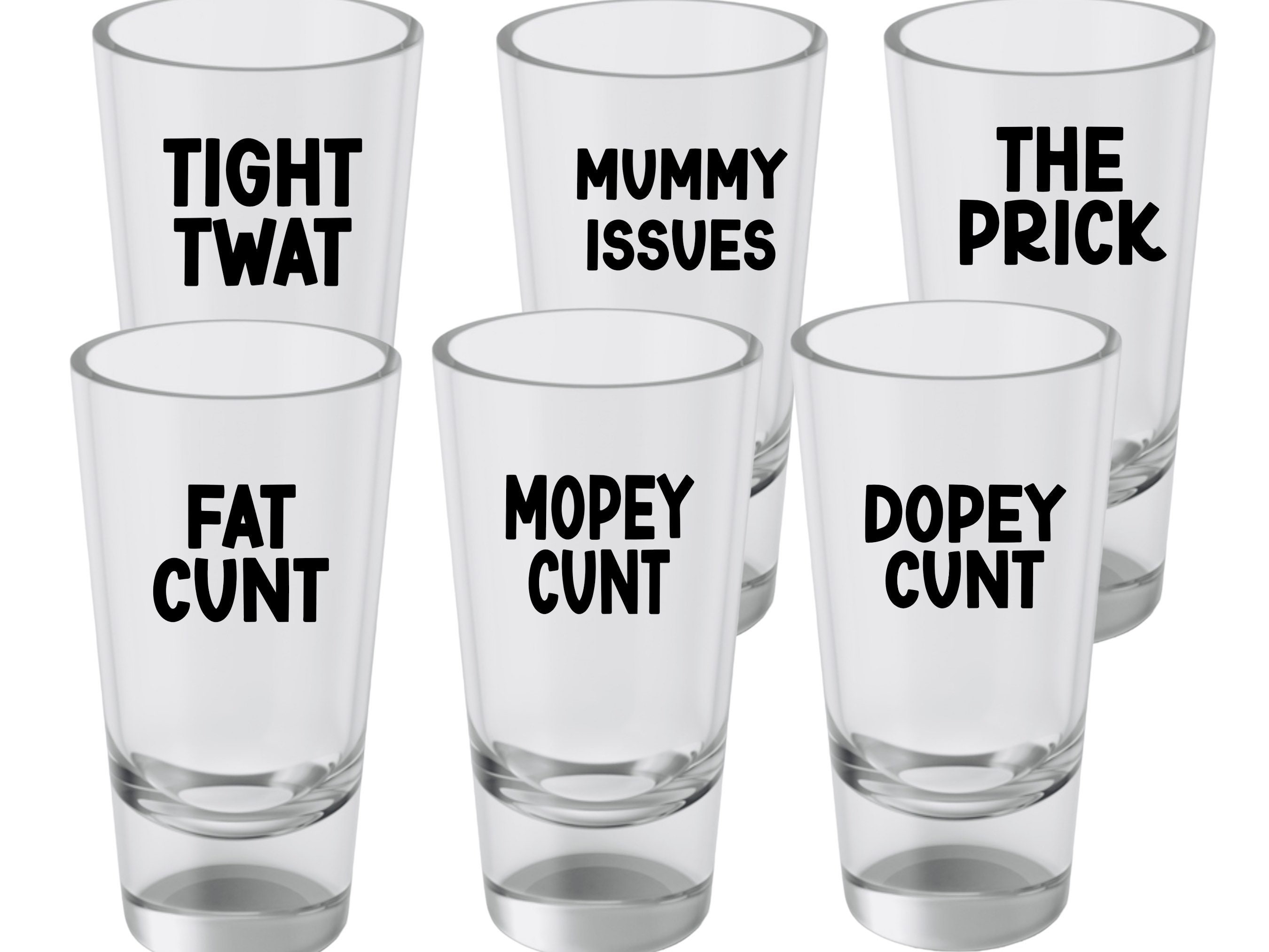 Funny Humour Shot Glasses/ Party Shot Glasses / Stag Do/hen Party ...