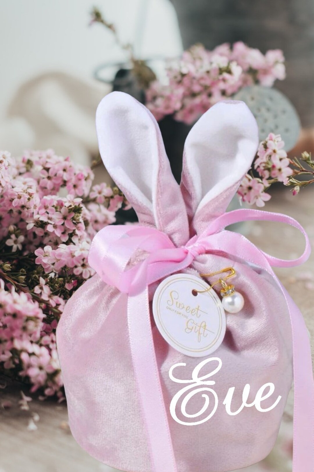Personalised Easter Bunny Bags/easter Sweet Pouches/easter Treats ...