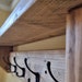 Rustic Coat Rack With Shelf | Coat Hooks | Coat Hanger | Coat Rail ...