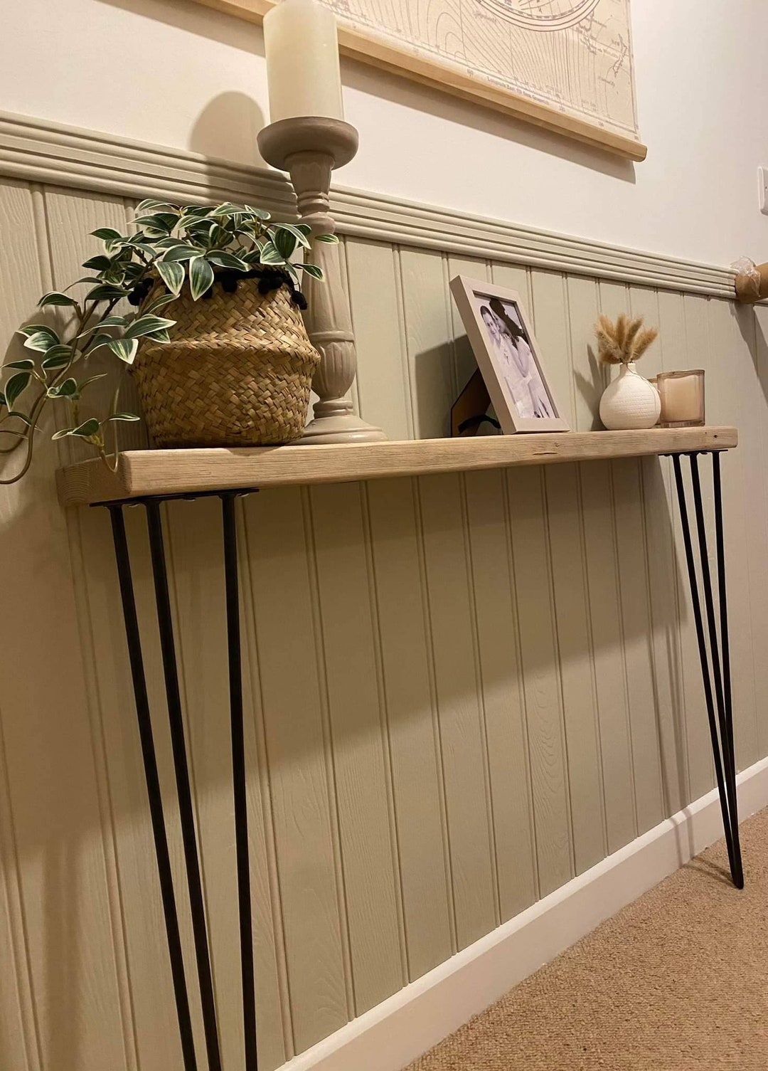 Reclaimed Scaffold Console Table Hallway Radiator Cover Bedroom FREE ...