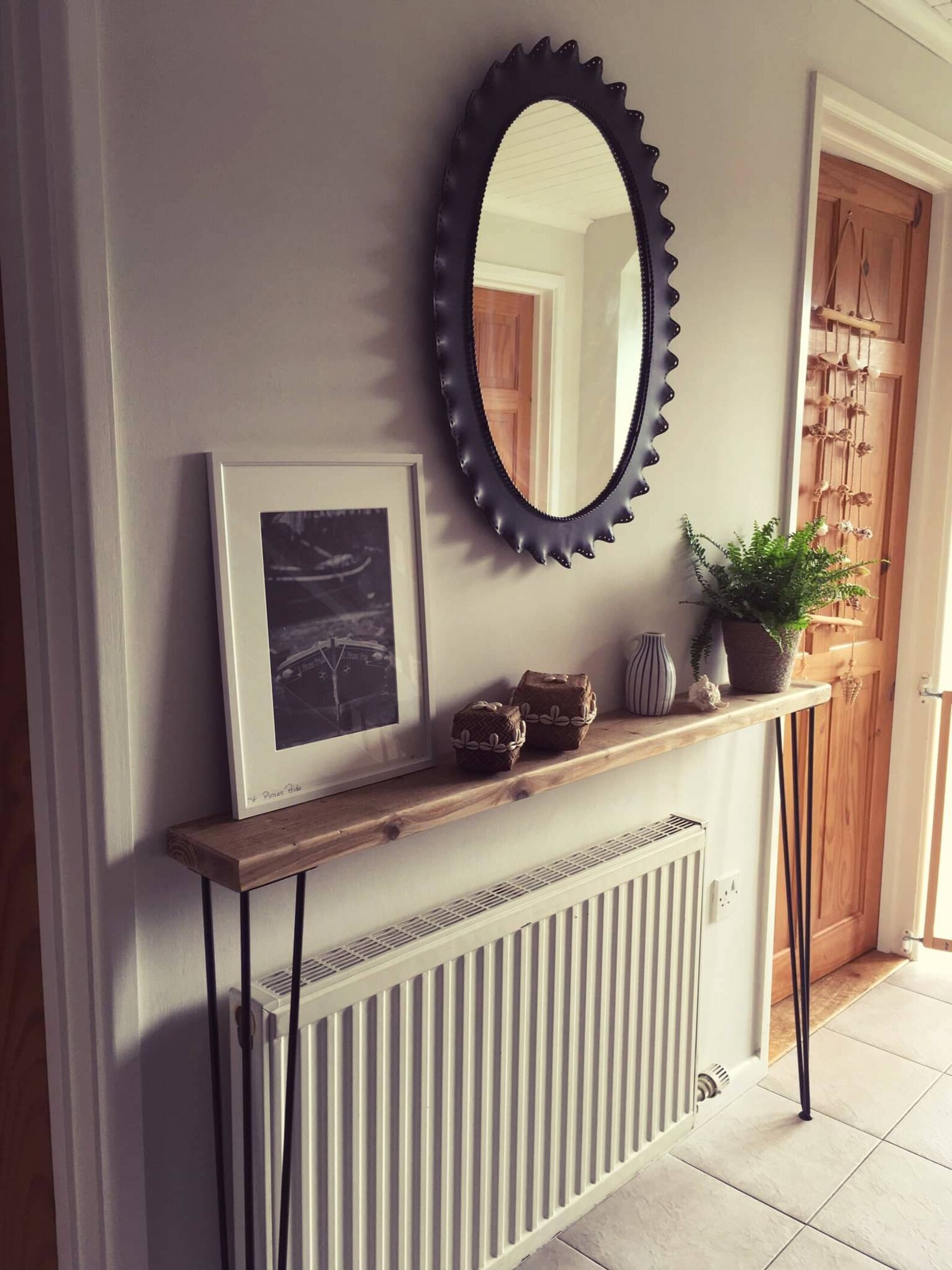 Reclaimed Scaffold Console Table Hallway Radiator Cover - Etsy UK