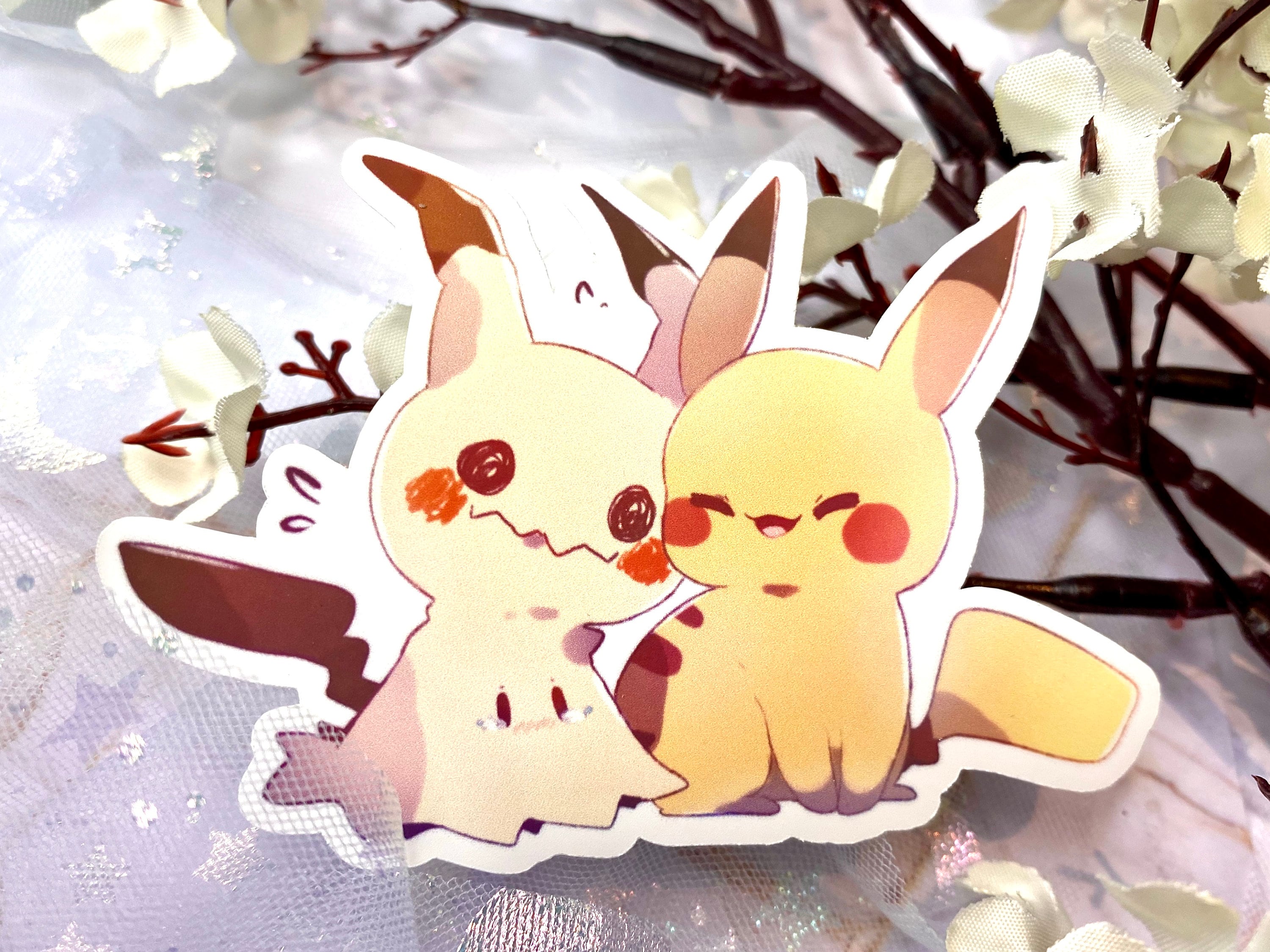 Pika X Mimi Vinyl Sticker/ Laptop Stickers/ Cute Stickers - Etsy