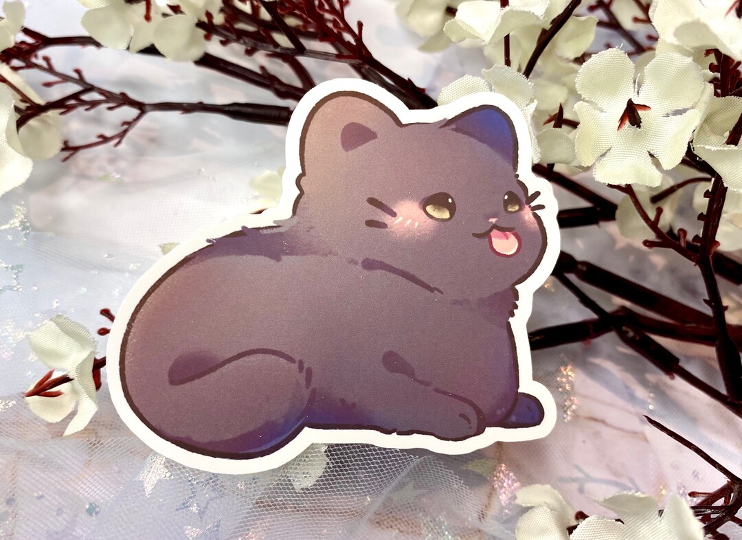Bleh Kitty Vinyl Sticker/ Laptop Stickers/ Cute Stickers - Etsy