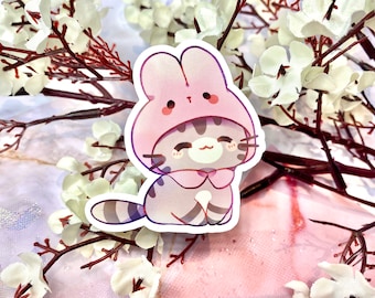 Sitting Kitty Vinyl Sticker/ Laptop Stickers/ Cute Stickers - Etsy