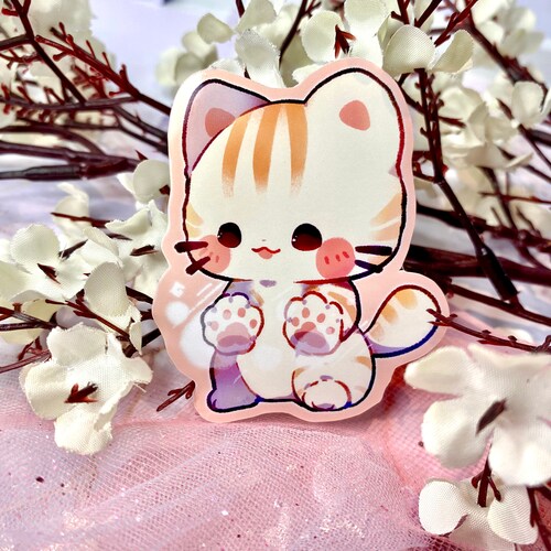 Bleh Kitty Vinyl Sticker/ Laptop Stickers/ Cute Stickers | Etsy