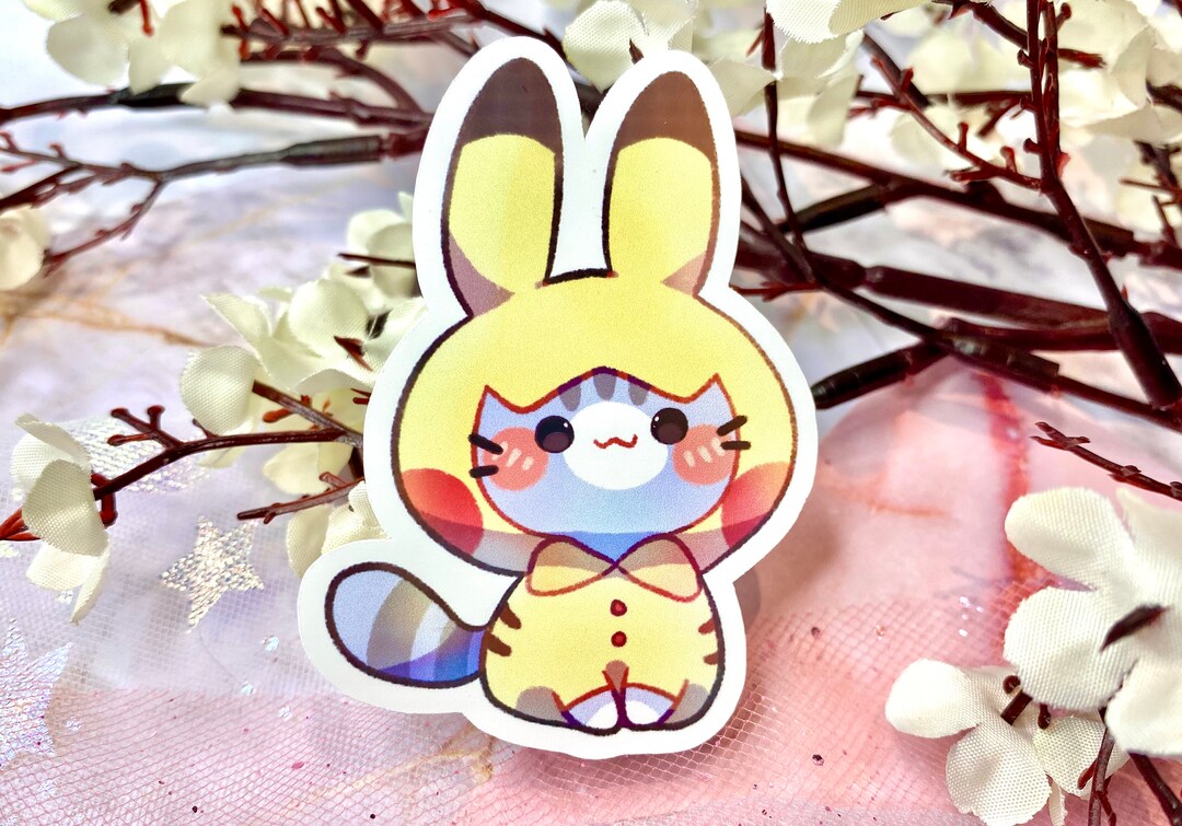 Pika Kitty • Vinyl Sticker • Matte Finish - Etsy