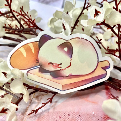 Sitting Kitty Vinyl Sticker/ Laptop Stickers/ Cute Stickers - Etsy