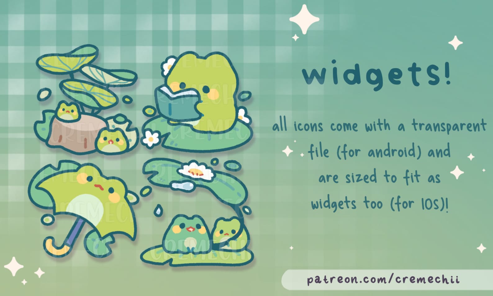 Cute Froggy App Icon Set Kawaii Aesthetic for Android IOS - Etsy